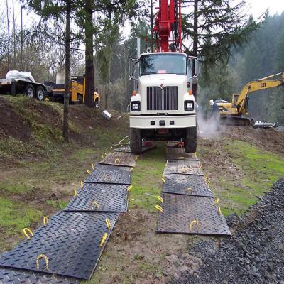 China Hdpe Uhmwpe 12.7mm Plastic Ground Protection Mats Sheet For Temporary Road for sale