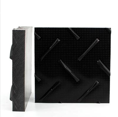 China 15mm Thickness Plastic Ground Protection Mats 4x8 Sheet With Texture For Civil Works for sale