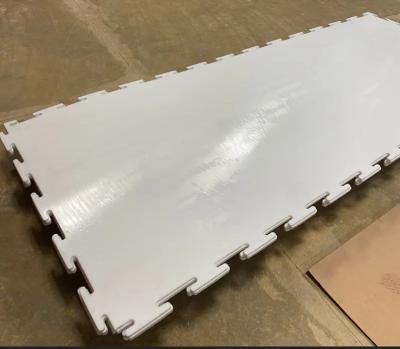 China Home Rink 15-25mm Thickness Interlocking Connection PE sheet Synthetic Ice Rink For Goalies for sale