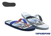 China Print Summer Flower Men Beach Flip Flop PE Non Slip White Plastic PVC Flip Flop for sale