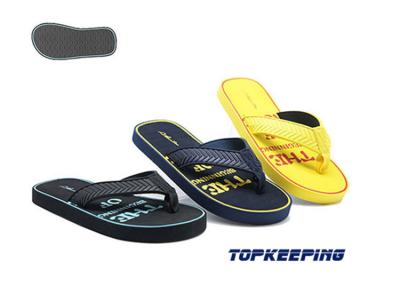 China Beach Kid Flip Flop Yellow Synthetic Sole Slipper EVA Insole for sale
