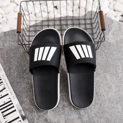 China Soft Mens Rubber Flip Flop Black White Sandal For Summer Beach for sale