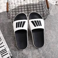 China Soft Mens Rubber Flip Flop Black White Sandal For Summer Beach for sale