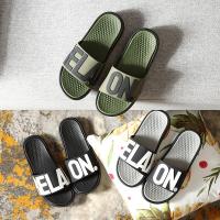 China Latest Summer Mens Rubber Flip Flop PVC Simple LOGO Slipper for sale