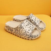 China Happy Summer Cartoon Elmo Yezzy EVA Slides Slipper Women Beach Sandal for sale