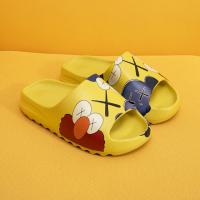 China Happy Summer Cartoon Elmo Yezzy EVA Slides Slipper Women Beach Sandal for sale