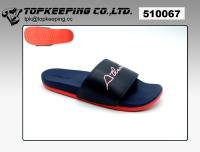 China Navy Foot Wear Adult Sliders Soft PU Sole Slide Slipper for sale