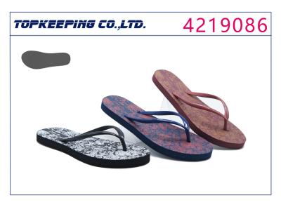 China PE Womens Thong Slippers Basic White And Black for sale