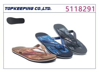 China Summer Men Rubber Slipper EVA Flip Flop Beach Slide Slipper for sale