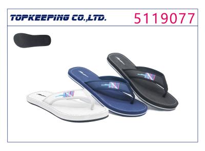 China Fashion Mens Rubber Bottom Slippers EVA Simple Beach Flip Flop for sale