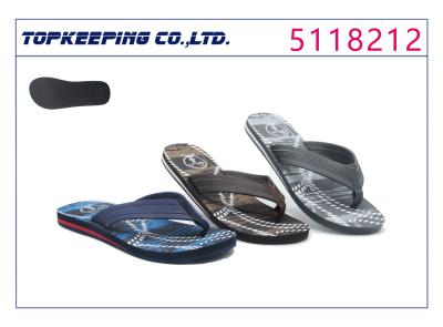 China Stylish Men Rubber Slipper EVA Thin Sole Flip Flop for sale