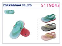 China Flat Kid Boy Baby Flip Flops EVA Sole Cartoon Fruit Pattern for sale