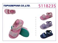 China Pink Little Girls Slippers Cut Soft EVA Sole Sandal for sale