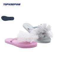 China Shiny Sequin Flower Floral Print Slippers With Glitter Strip for sale