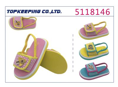China Cute Fashion Popular Kids Sandals Little Girl Toddler Rubber EVA Sandal for sale