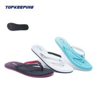 China Rubber EVA Women Slipper light Lady plain Flip Flop for beach for sale