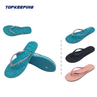 China Plain Color Ladies Rubber Slipper EVA Casual Basic Flip Flop for sale