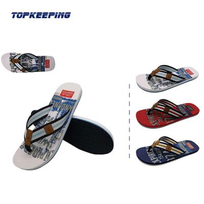 China Print Outdoor Sports Men Eva Flip Flop Slippers TPR Combo Slipper for sale