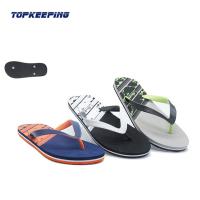 China EVA Unique Beach EVA Flip Flop Splicing Style Insole PVC Sandal For Man for sale