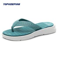 China Fashion Soft Mens Sports Slippers Men Flip Flop Blue Black Sandal for sale