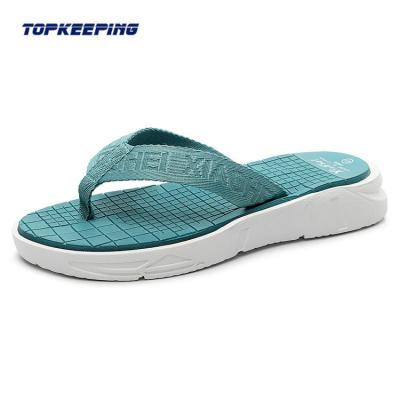 China Fashion Soft Mens Sports Slippers Men Flip Flop Blue Black Sandal for sale