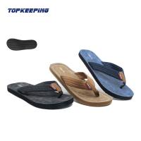 China Outdoor Rubber EVA Anti Slip Insole Men Wearing Flip Flops for sale