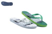 China Men Soft Sole PE Embossed Wide PVC Flip Flops With Private Label for sale