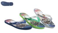 China Summer PE Lime Man Flat Fancy Slippers Green Yellow Shoes for sale