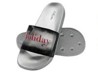 China Summer Jelly Slippers Womens White Slide PVC Lining for sale