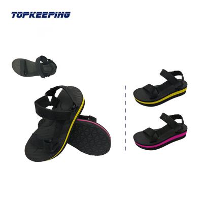 China Summer EVA Textile Outdoor Sandal Shoes Lady Woman Black for sale