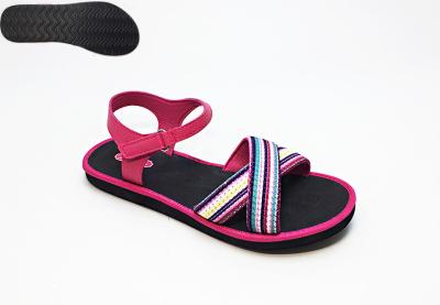 China Lady Black Red Comfy Sandals For Women Summer Outdoor for sale