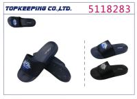 China Summer Nude Black Mens Black Slippers Brand Design for sale