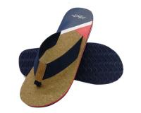 China Outdoor Beach Flat Male Flip Flop PU Print Sole for sale