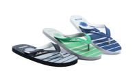 China Summer Men PE Slipper PE White Flip Flop Slider Strip for sale