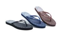 China Wedge Ladies Flip Flop PVC Upper PE Sole Plastic Flip Flop for sale