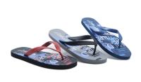 China Custom Logo Sand Cool Men PE Slipper Grey Flip Flop for sale