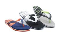 China EVA Unique Beach EVA Flip Flop Splicing Style Insole PVC Sandal For Man for sale