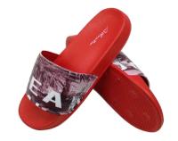 China Summer Beach Outdoor Sports Sliders Footwear Flat PVC Red Sole for sale