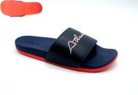 China Navy Foot Wear Adult Sliders Soft PU Sole Slide Slipper for sale