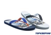 China Print Summer Flower Men Beach Flip Flop PE Non Slip White Plastic PVC Flip Flop for sale
