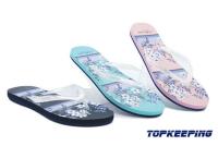 China Summer Women Pink Flip Flop Wedge EVA Thong Flip Flop For Beach for sale