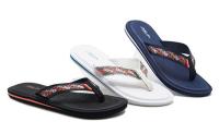 China Summer Rubber EVA Soft Rubber Slippers Stylish Wedge Thick Sole Flip Flops Womens for sale
