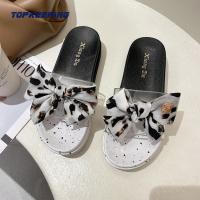 China Summer Girl Pvc Flats Bow Md Sole Women'S Rubber Slide Sandal for sale