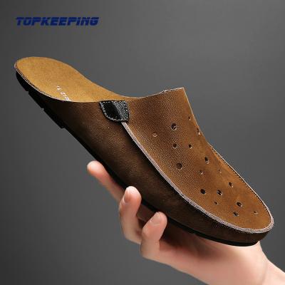 China Outdoor Comfort Logo Flat Odm Summer Sandals For Men for sale