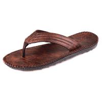 China Flat Retro Mans PVC PU Foam Summer Slippers EUR40 for sale