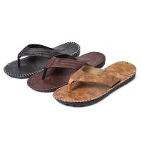 China Flat Retro Mans PVC PU Foam Summer Slippers EUR40 for sale