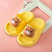 China Children'S Flat Heel Cartoon Animal PVC Yeezy Slippers for sale