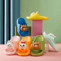 China Children'S Flat Heel Cartoon Animal PVC Yeezy Slippers for sale
