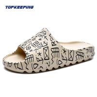 China Custom Printed Summer Beach EVA Yezzy Slides For Men for sale
