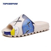 China Shock Absorption Summer Unisex Cartoon Elmo Yezzy Slides for sale